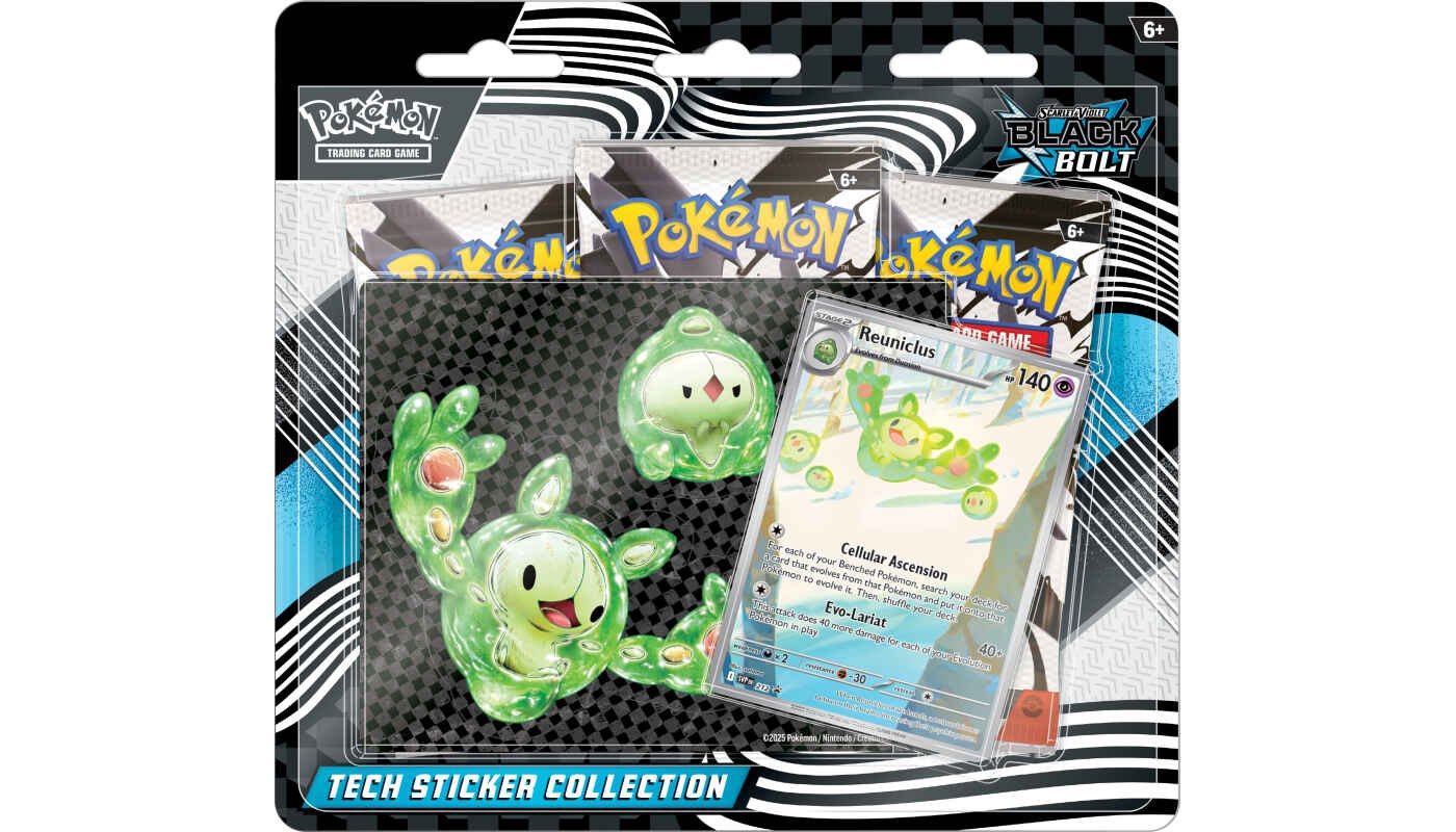 Pokémon TCG: Scarlet & Violet— Black Bolt Tech Sticker Collection ...
